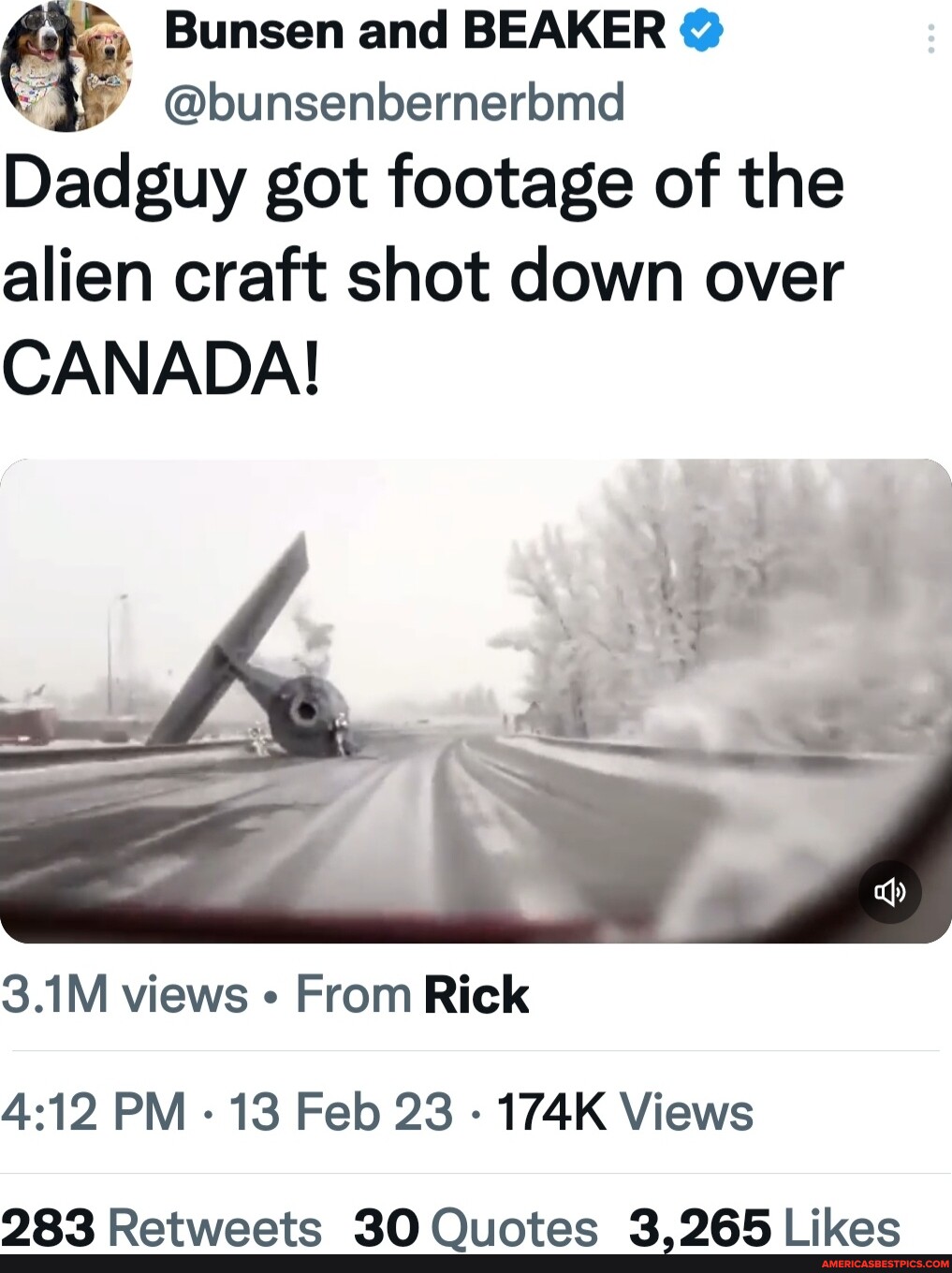 Gy Bunsen and BEAKER @ @bunsenbernerbmd Dadguy got footage of the alien ...