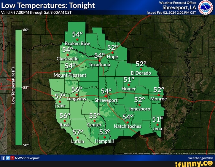 Weather Forecast Office Low Temperatures: Tonight Valid Fri through Sat ...