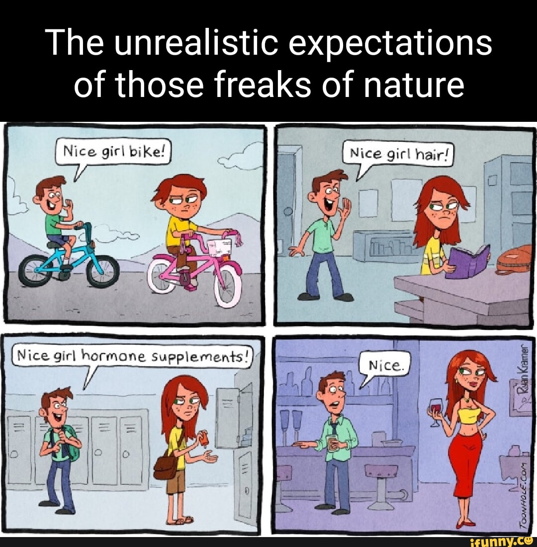 The unrealistic expectations of those freaks of nature Nice girl bike ...