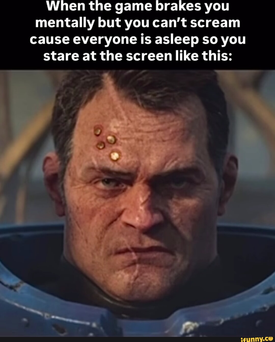 When the game brakes you mentally but you can't scream cause everyone ...