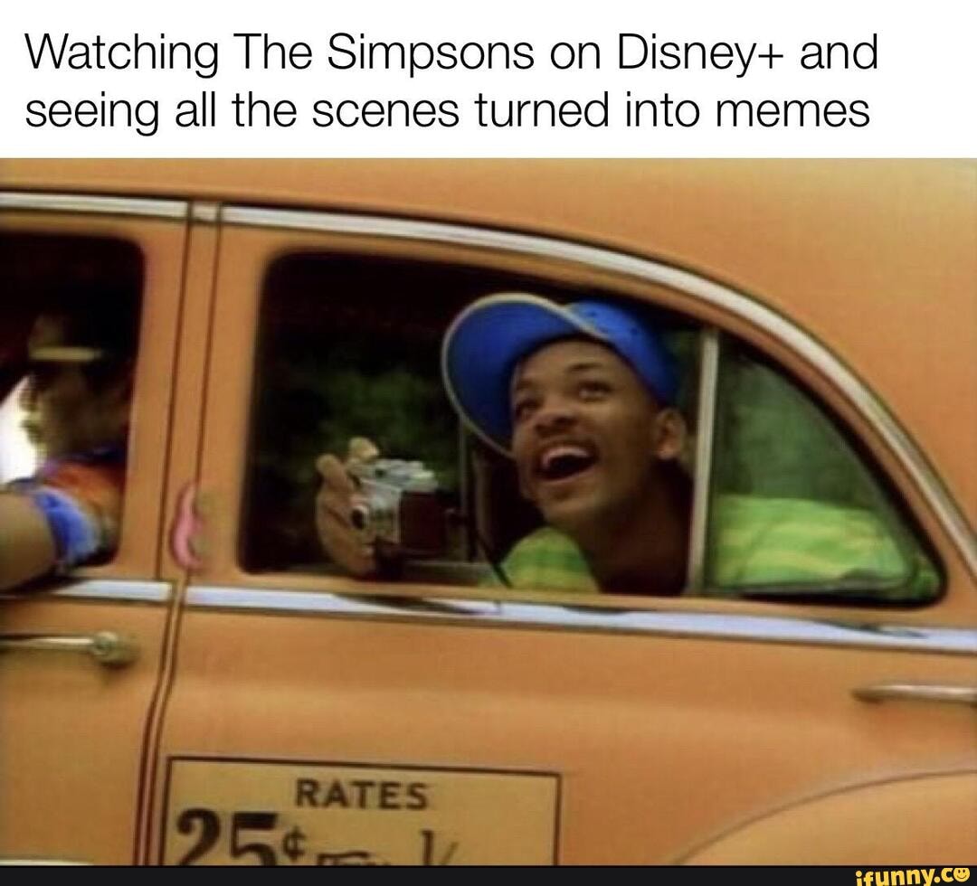 Watching The Simpsons on Disney+ and seeing all the scenes turned into ...