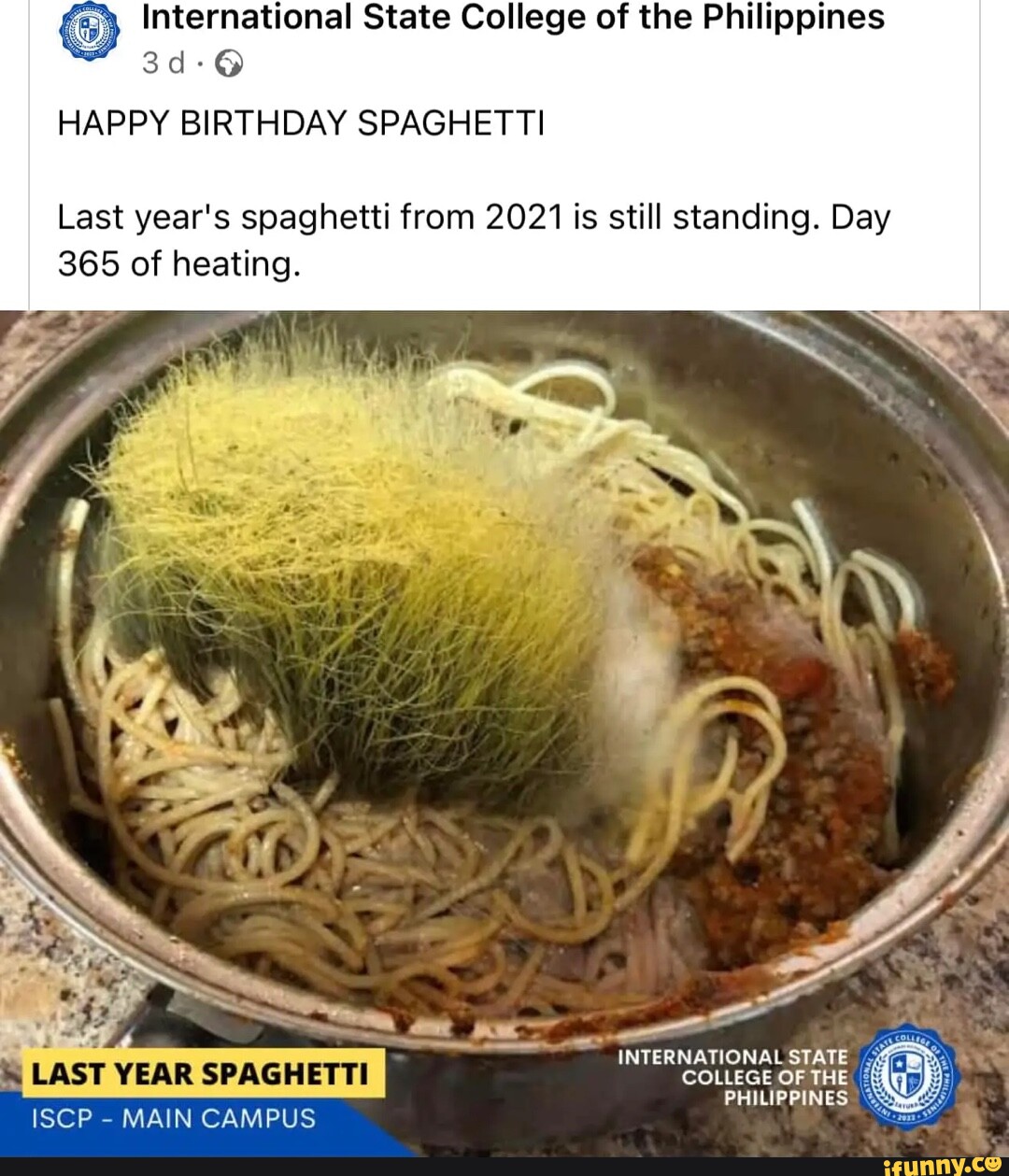 International State College of the Philippines HAPPY BIRTHDAY SPAGHETTI ...