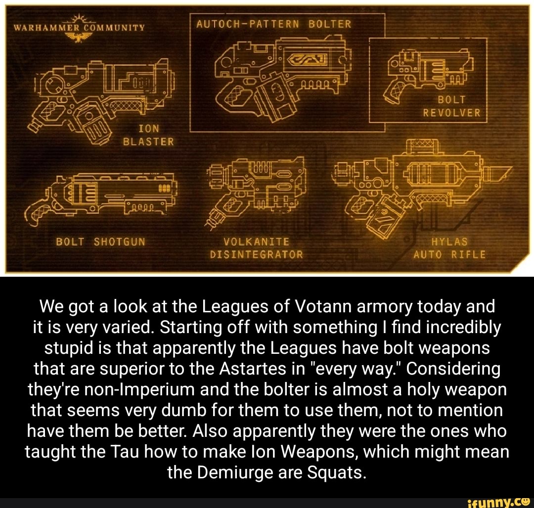 WARHAMMER COMMUNITY BLASTER BOLT SHOTGUN VOLKANITE DISINTEGRATOR AUTO ...