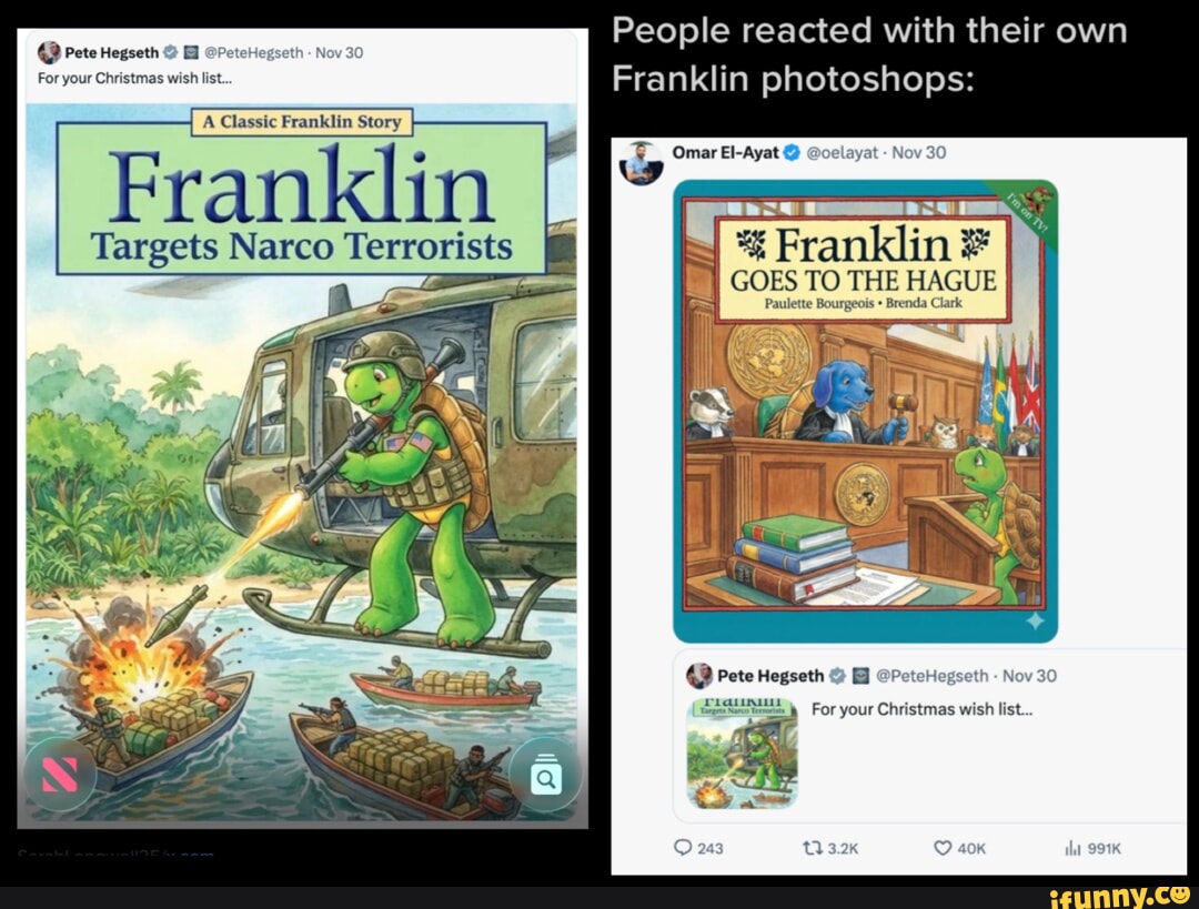 People reacted with their own @ Pete Hegseth @PeteHegseth - Nov 30 For ...