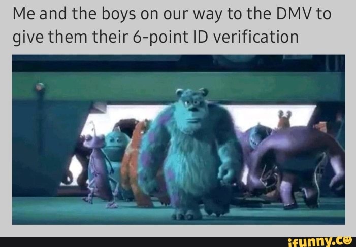 Me and the boys on our way to the DMV to give them their 6-point ID ...