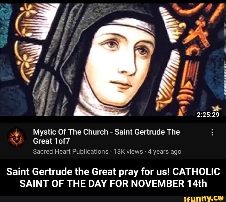 Mystic Of The Church - Saint Gertrude The Great 10f7 Sacred Heart ...