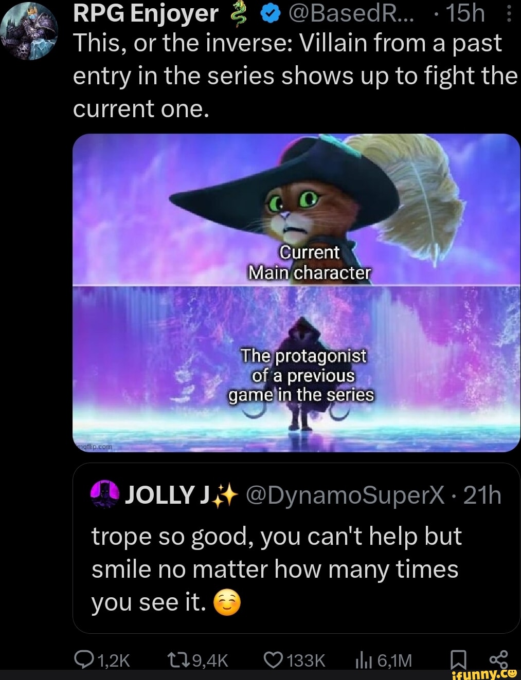 RPG Enjoyer @BasedR... - "giey This, or the inverse: Villain from a ...