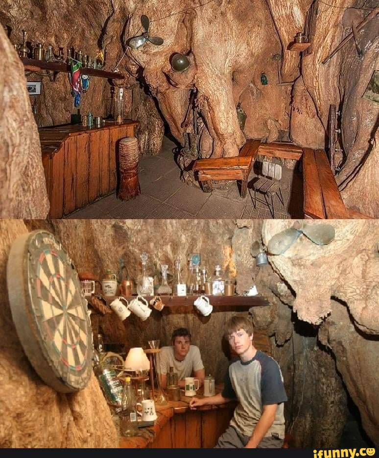 This bar lies entirely in the trunk of a 6000-year-old Baobab tree ...