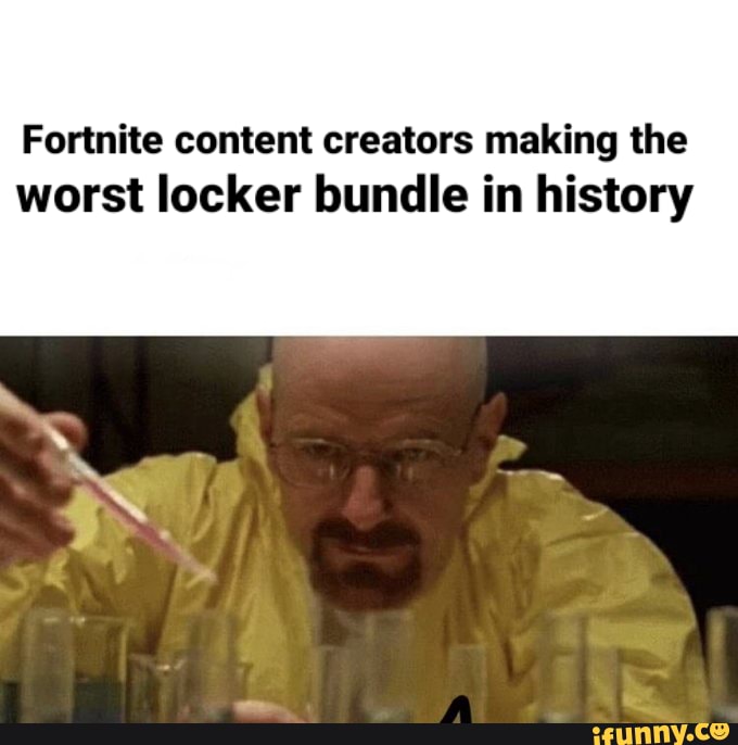 Fortnite content creators making the worst locker bundle in history ...