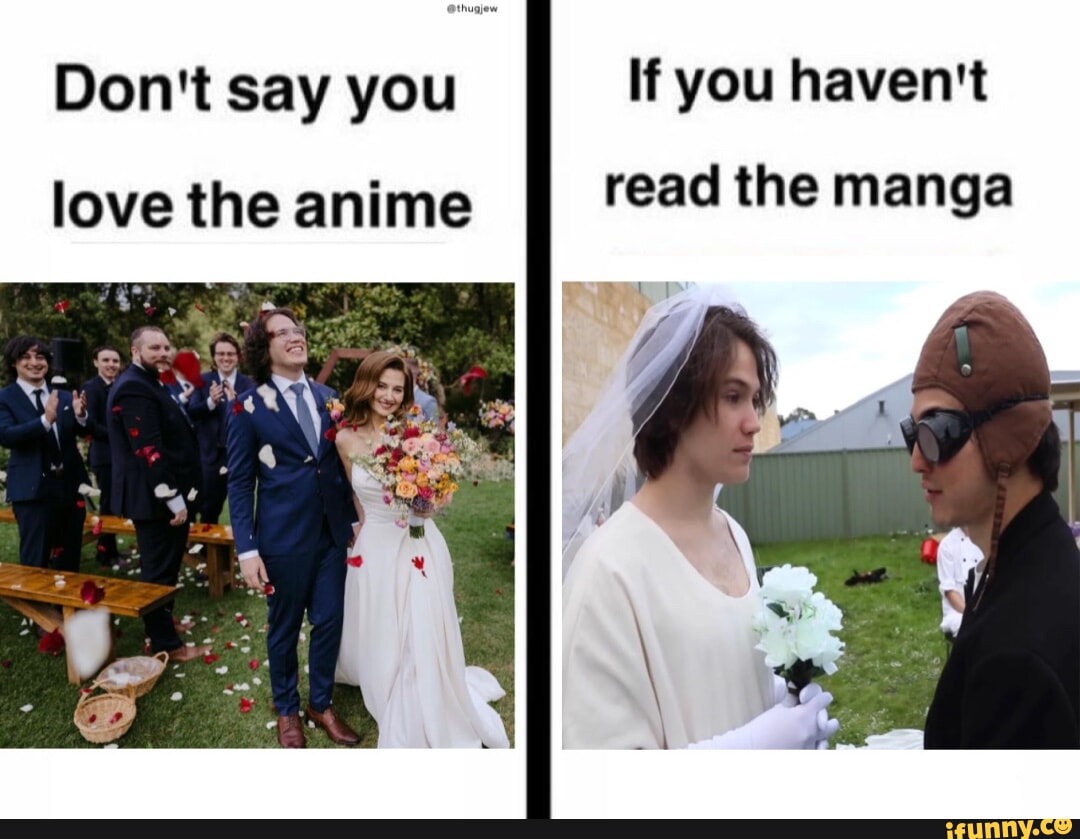 Don't say you If you haven't love the anime read the manga - iFunny