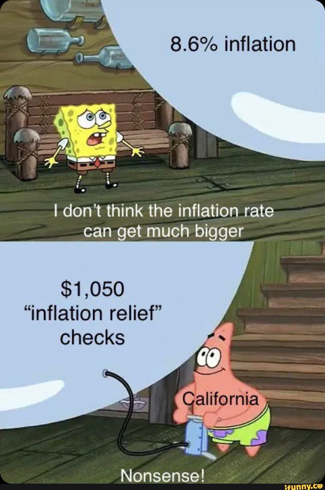 8.6% inflation I don't think the inflation rate can get much bigger ...