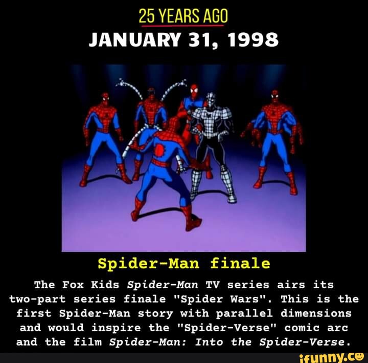 25 YEARS AGO JANUARY 31, 1998 Spider-Man finale The Fox Kids Spider-Man ...