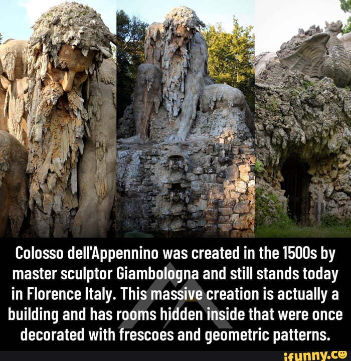 Colosso del was created in the 1500s by master sculptor Giambologna and ...