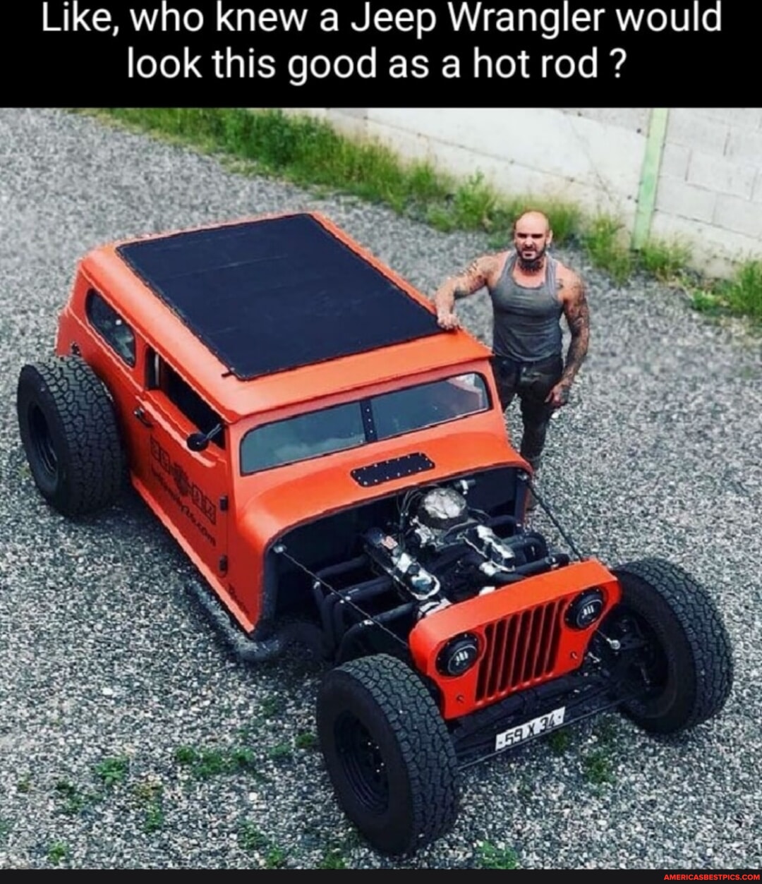Like, who knew a Jeep Wrangler would look this good as a hot rod ...