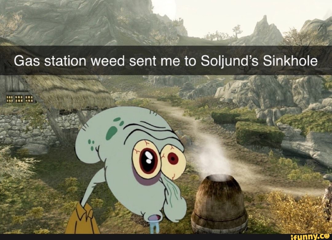 Gas station weed sent me to Soljund's Sinkhole - iFunny