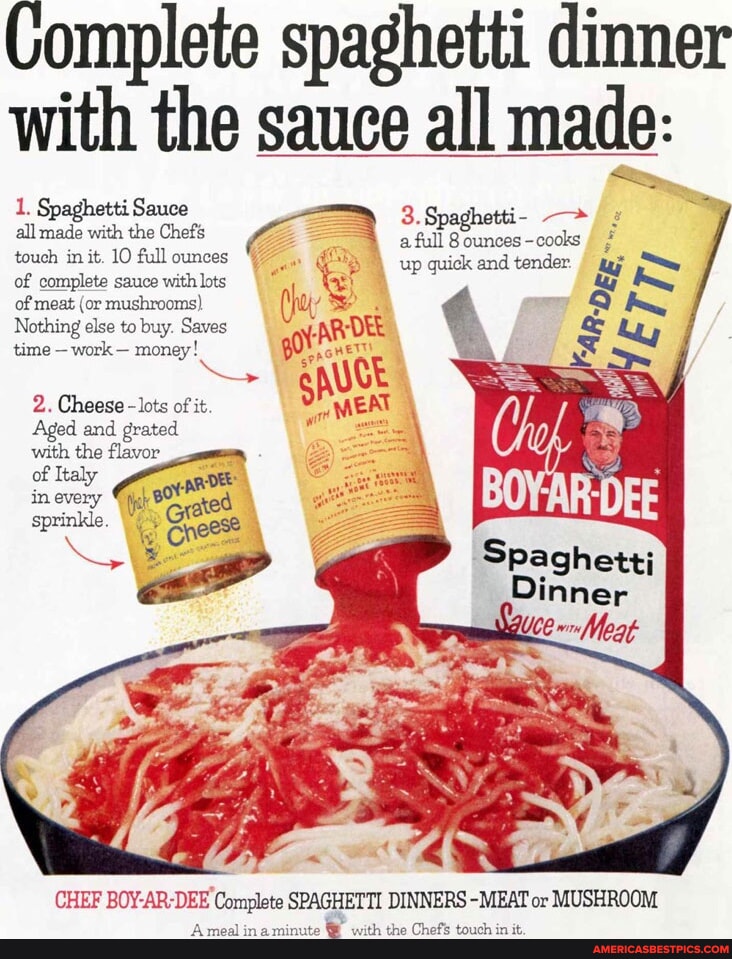 Complete spaghetti dinner with the sauce all made: 1. Spaghetti Sauce ...
