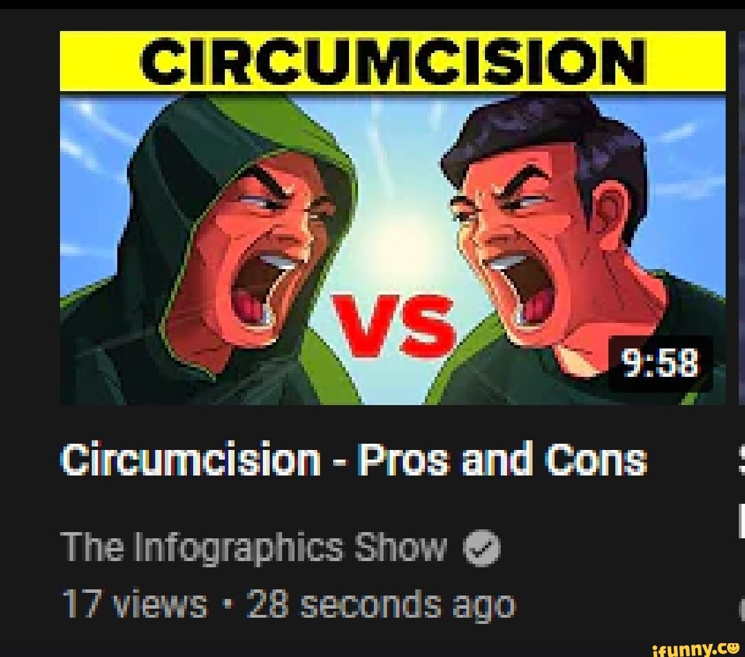 Circumcision - Pros and Cons The Infographics Show @ 17 views 28 ...