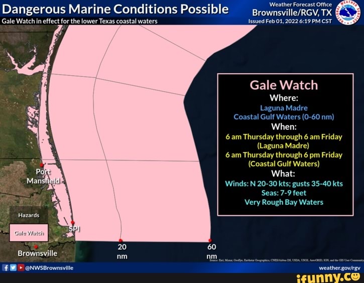 Dangerous Marine Conditions Possible Gale Watch in effect for the lower ...
