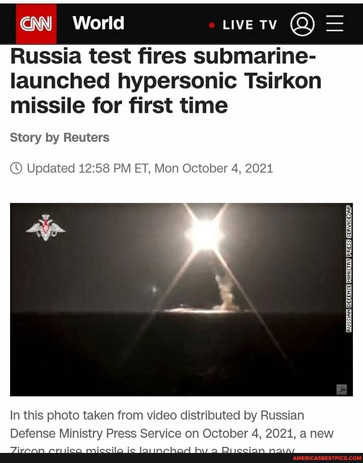 GNN World LIVE TV = Russia test fires submarine- launched hypersonic ...