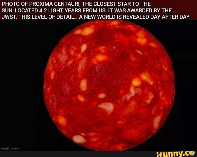 PHOTO OF PROXIMA CENTAURI, THE CLOSEST STAR TO THE SUN, LOCATED 4.2 ...