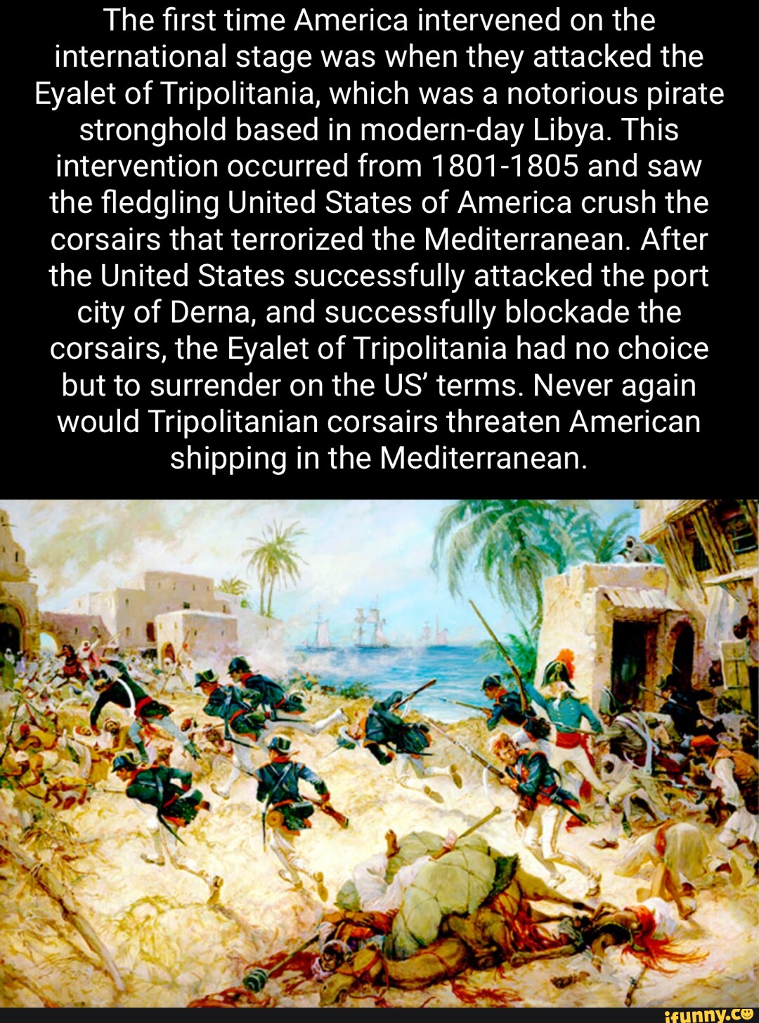 The first time America intervened on the international stage was when ...