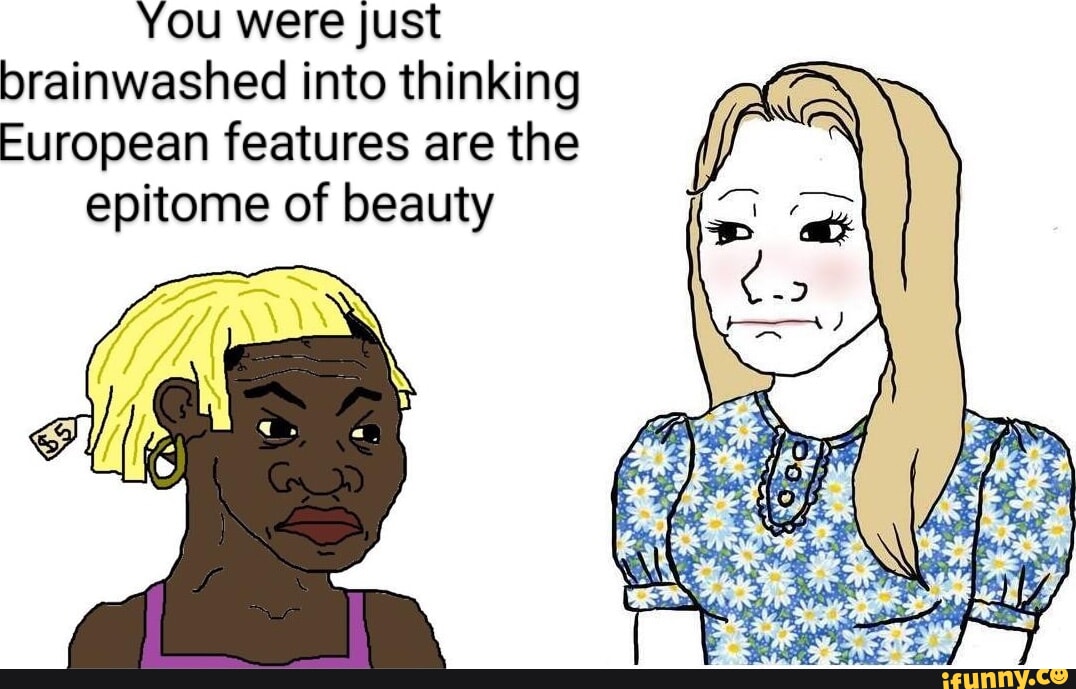 You were just brainwashed into thinking European features are the ...