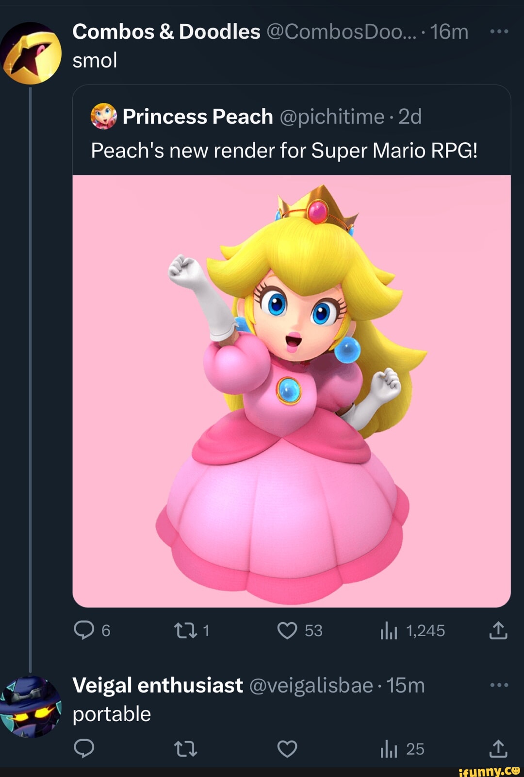 Combos & Doodles Combos smol Princess Peach @pichitime Peach's new ...