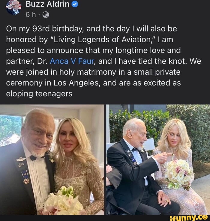 Buzz Aldrin On my 93rd birthday, and the day I will also be honored by ...