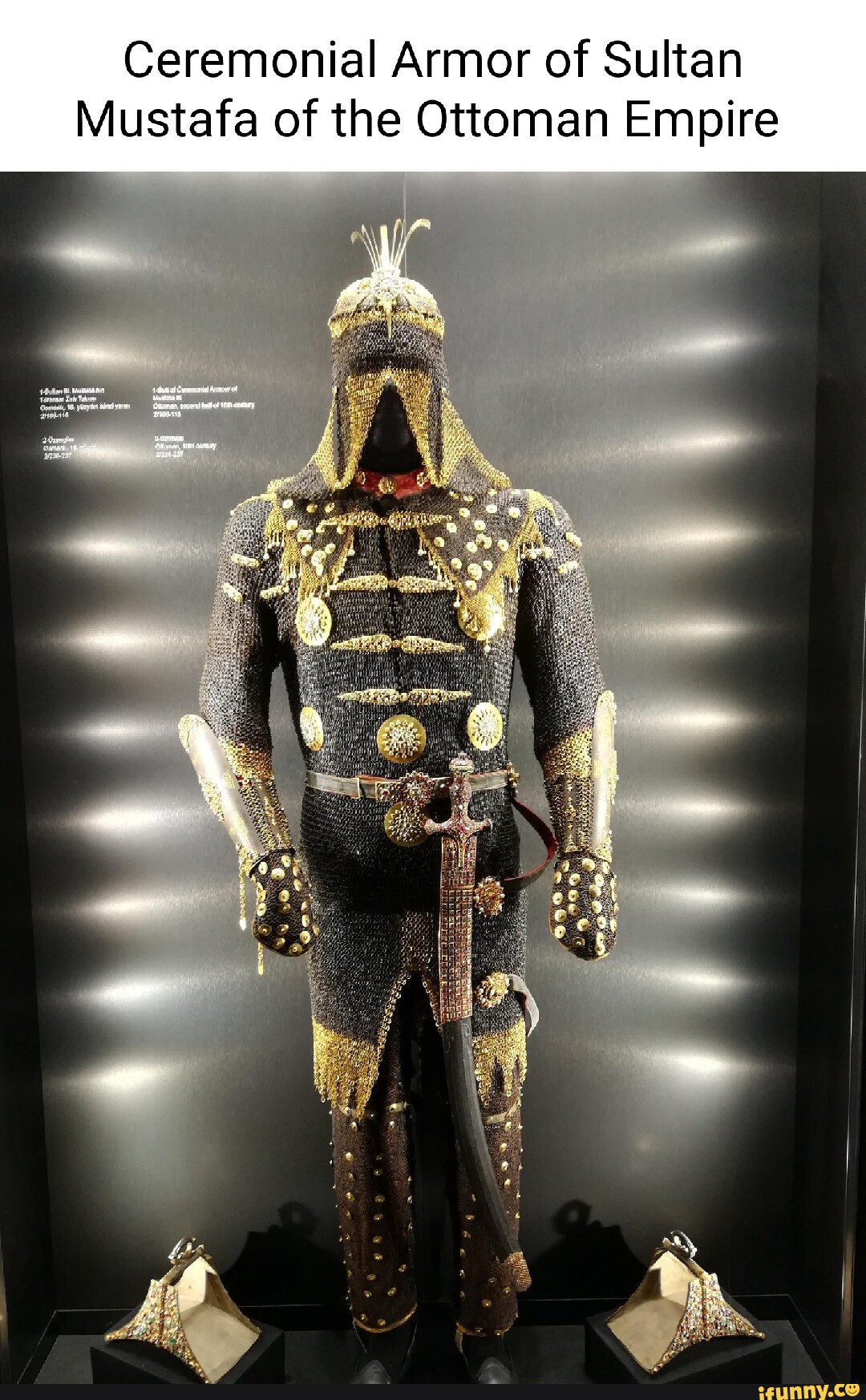 Ceremonial Armor of Sultan Mustafa of the Ottoman Empire - iFunny
