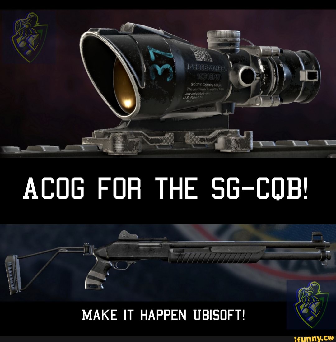ACOG FOR THE SG-COB! aa. MAKE IT HAPPEN UBISOFT! - iFunny