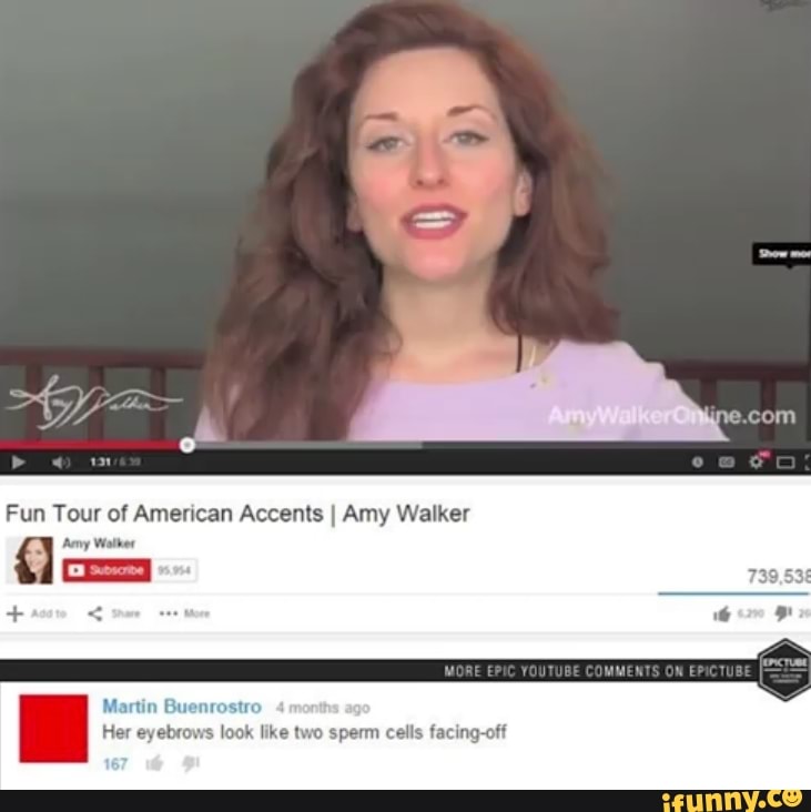 Martin Buenrostro Her eyebrows look like two sperm cells facing-off ...