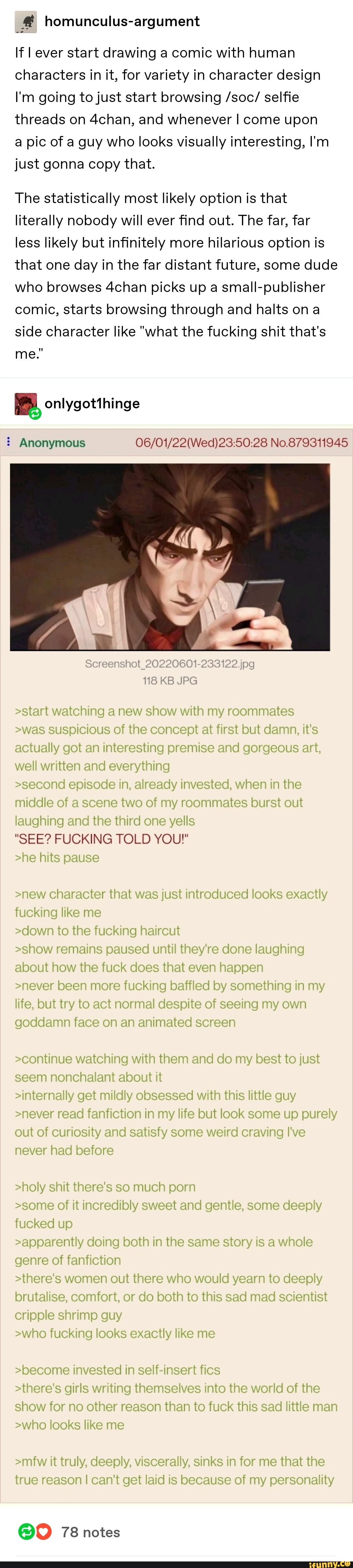 Homunculus-argument If I ever start drawing a comic with human ...