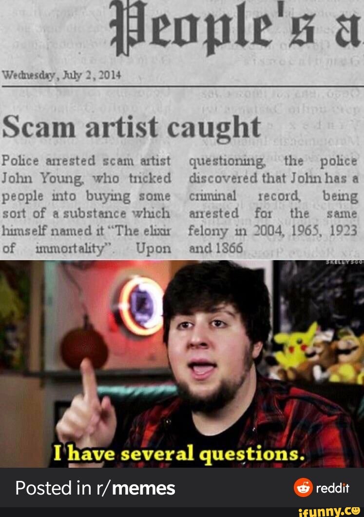 Wednesday, July 2, 2014 People Scam artist caught Police arrested scam ...