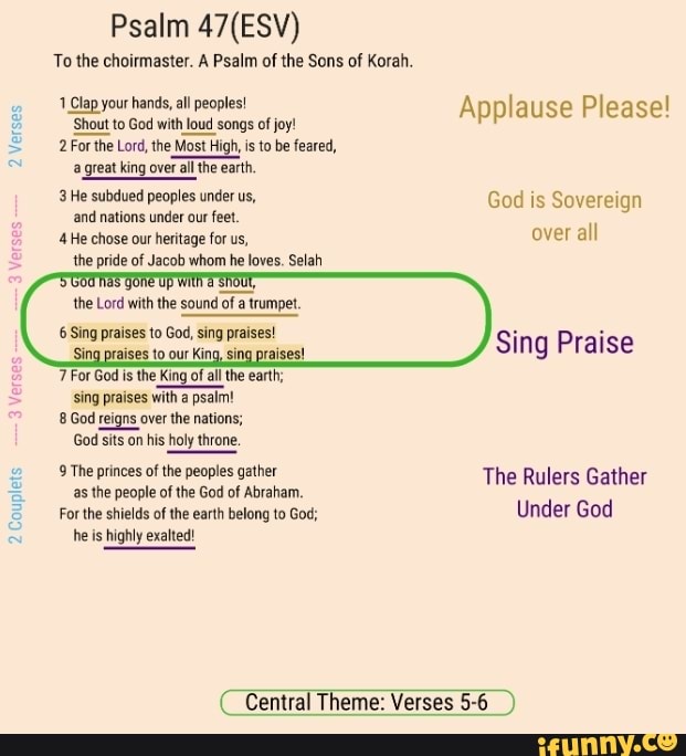 Psalm To the choirmaster. A Psalm of the Sons of Korah. .Clap your ...