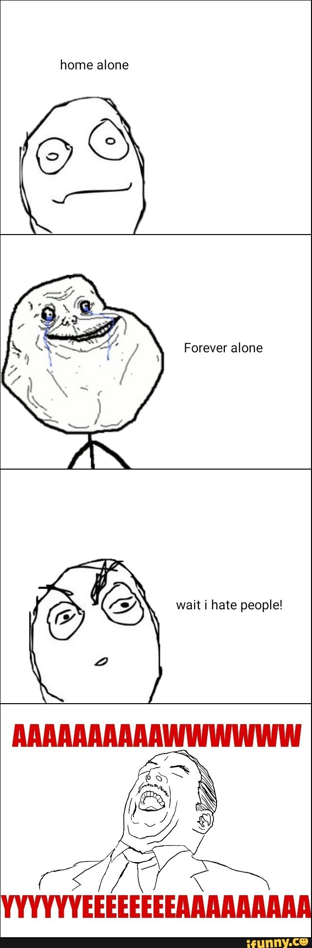 Funny Rage Comics Forever Alone