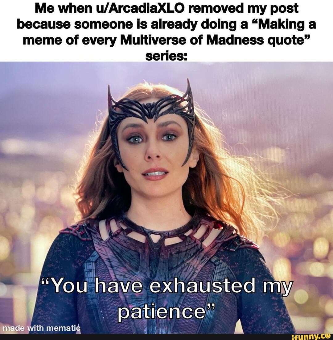 Meg Me when removed my post because someone is already doing a "Making ...