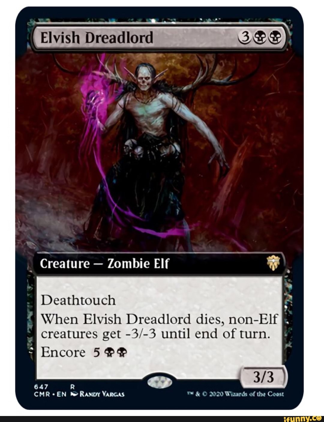 Elvish Dreadlord 'Creature - Zombie Deathtouch When Elvish Dreadlord ...