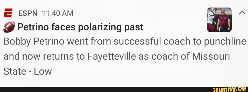 ESPN Petrino faces polarizing past Bobby Petrino went from successful ...