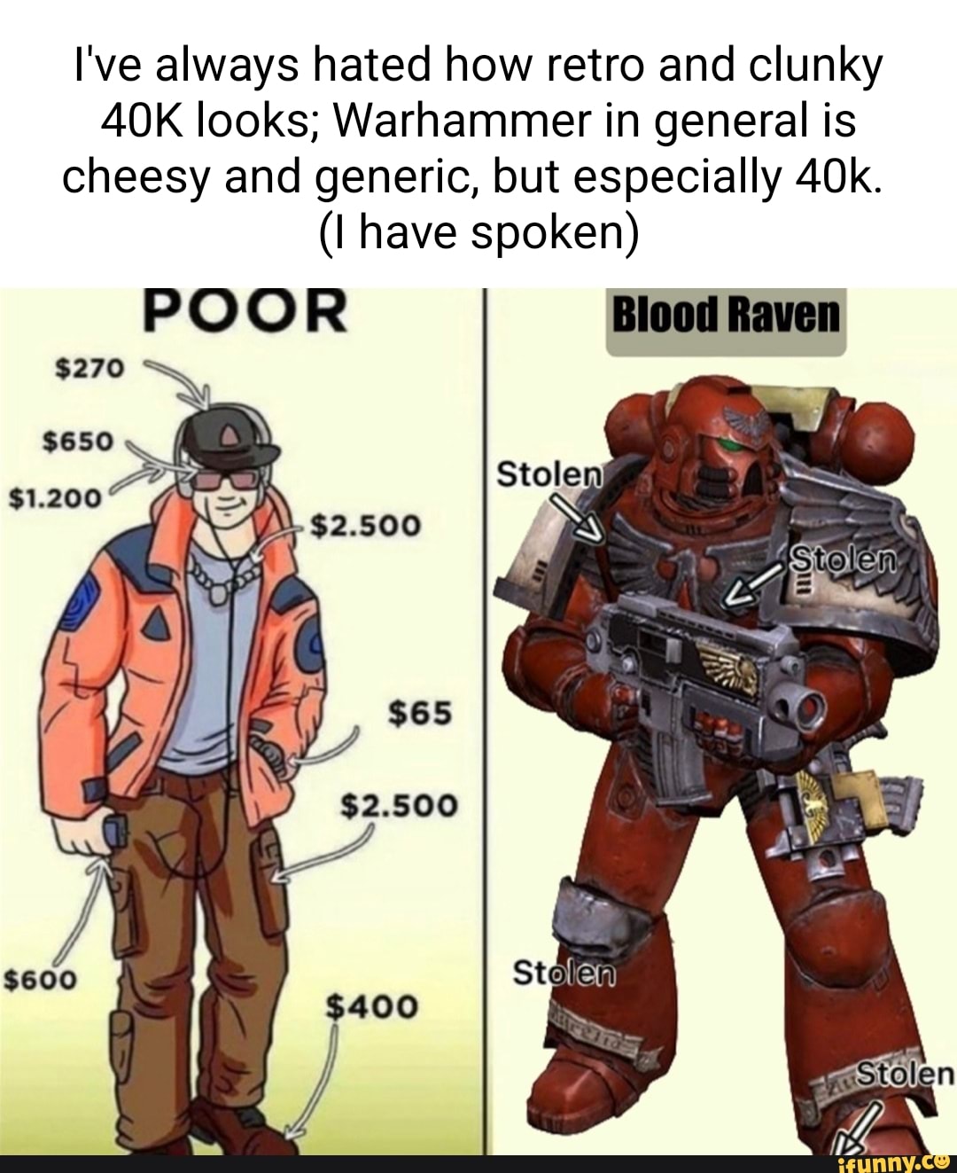 I've always hated how retro and clunky looks; Warhammer in general is ...