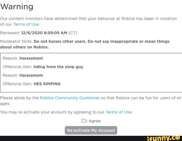Warning Our content monitors have determined that your behavior at ...