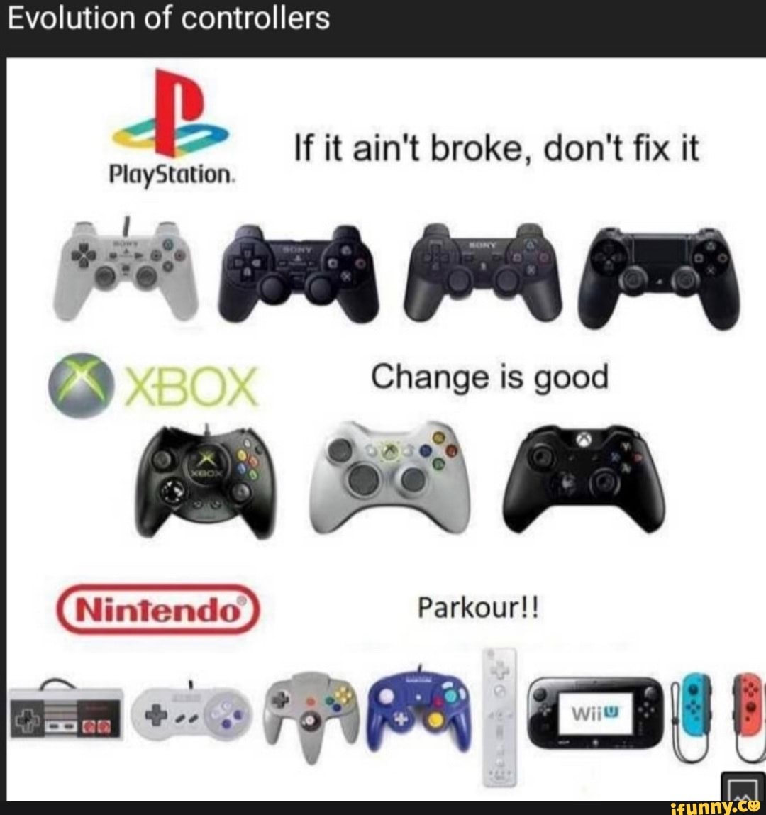 Evolution of controllers If it ain't broke, don't fix it PlayStation ...