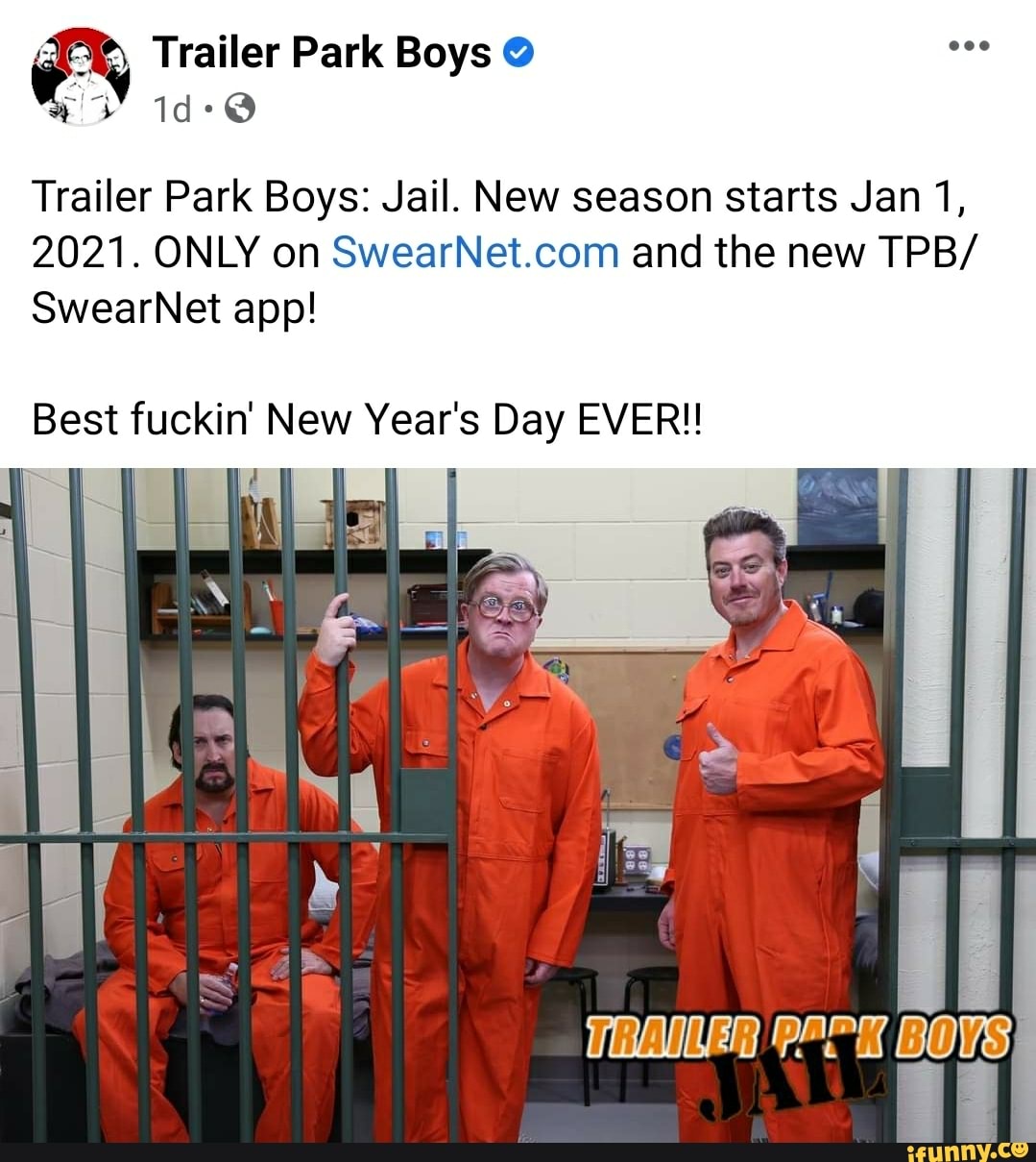 Trailer Park Boys @ Trailer Park Boys: Jail. New season starts Jan 1 ...