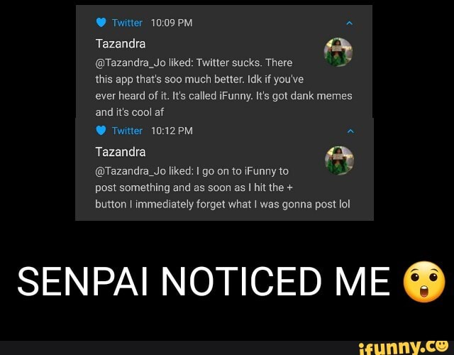 @Tazandra_Jo liked: Twitter sucks. There this app that's soo much ...