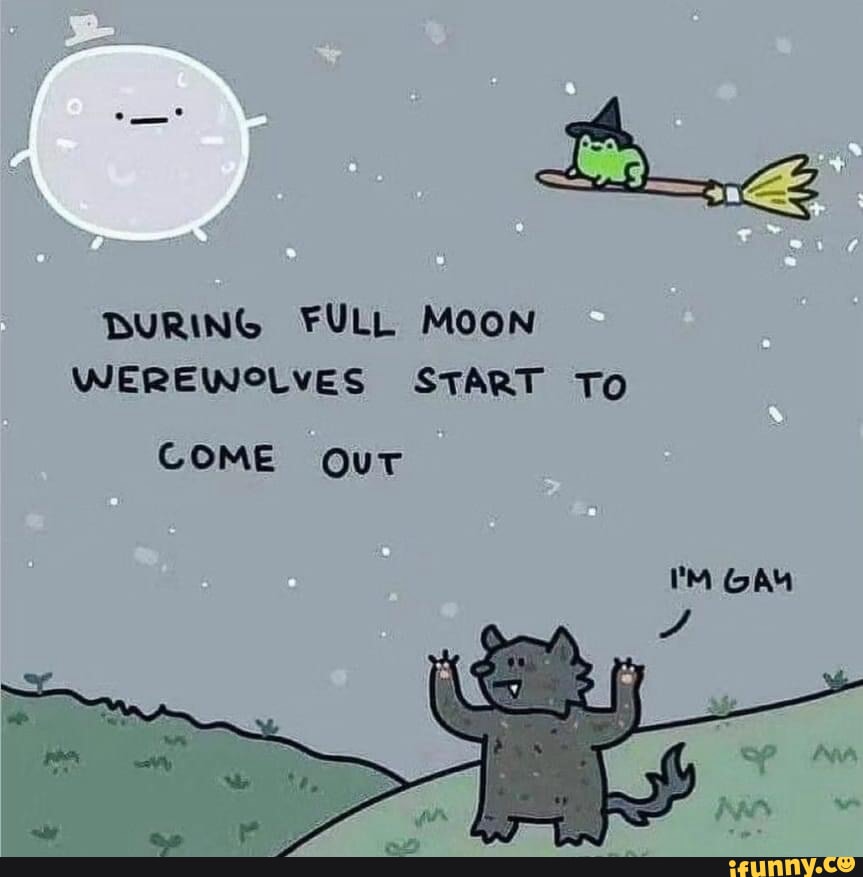 DURING FULL MOON WEREWOLVES START To COME OuT - iFunny