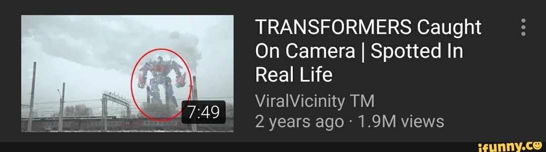 TRANSFORMERS Caught On Camera I Spotted In Real Life ViralVicinity TM 2 ...