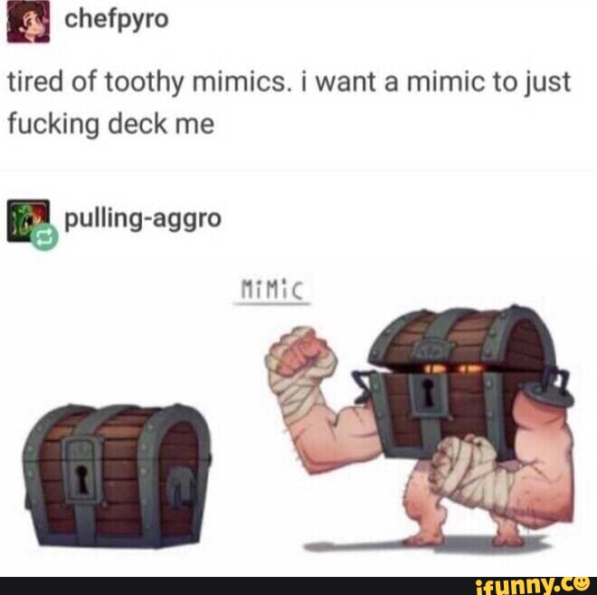 Mimic memes. Best Collection of funny Mimic pictures on iFunny