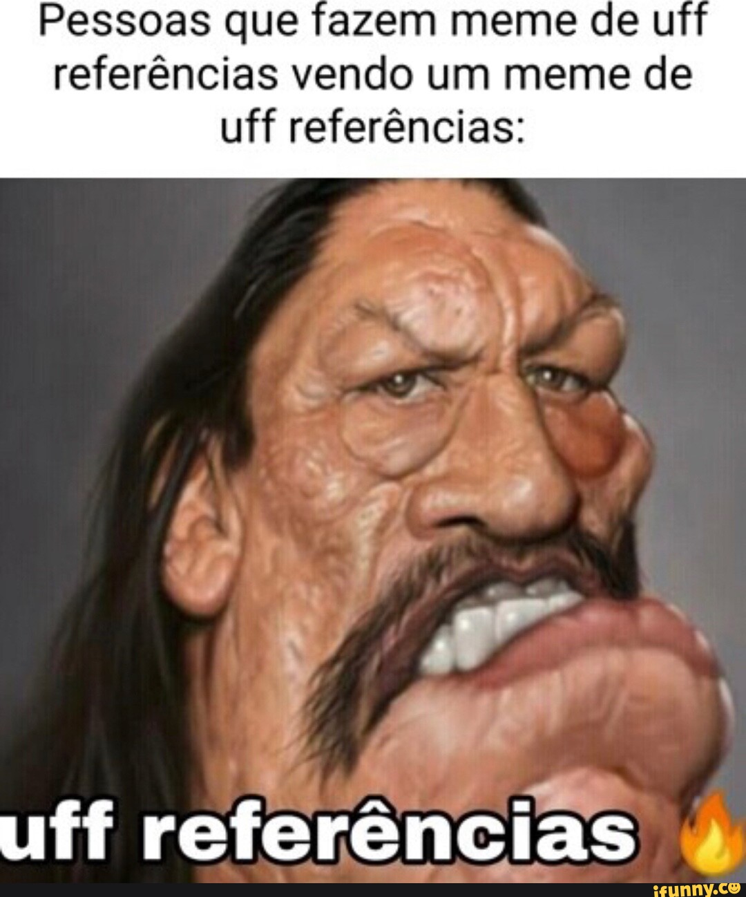 Pessoas que fazem meme de u referências vendo um meme de uff ...