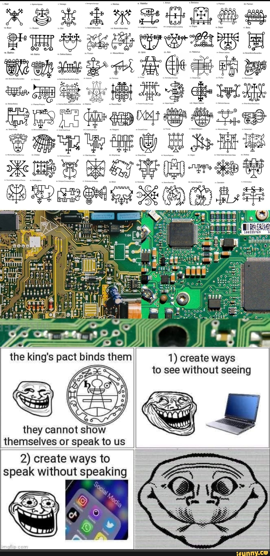 The king's pact binds them 1) create ways to see without seeing they ...