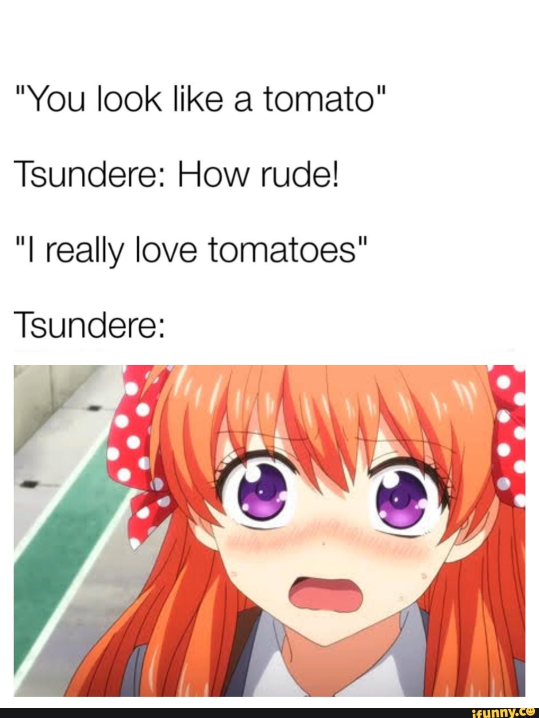 You look like a tomato" SUN How rude! really love tomatoes" Tsundere ...