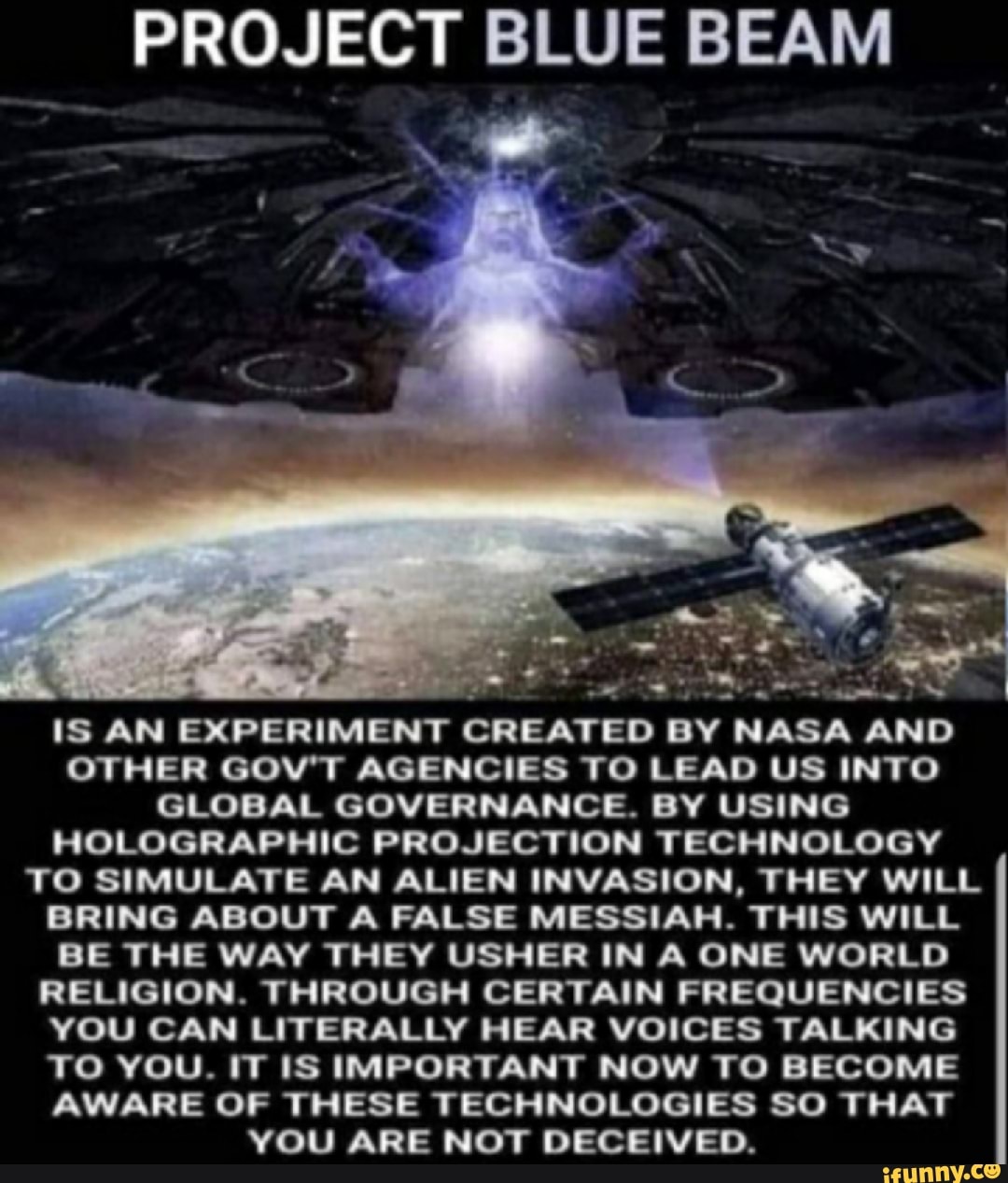 PROJECT BLUE BEAM IS AN EXPERIMENT CREATED BY NASA AND OTHER GOV'T ...